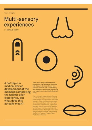 Multi-sensory experiences | Insight, issue 4 | PDF