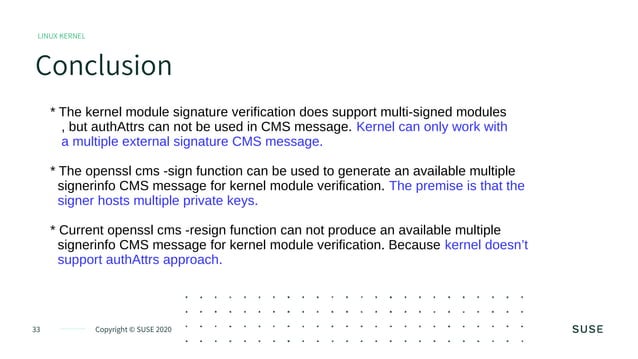 Multi-signed Kernel Module | PPT
