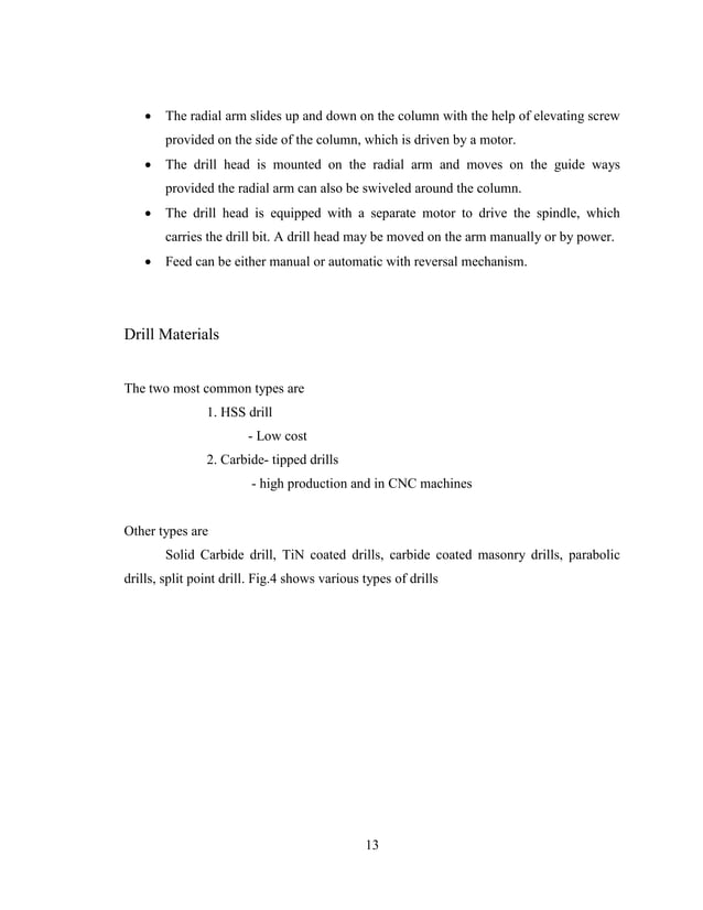 Multi spindle drilling machine project report | PDF | Woodworking ...
