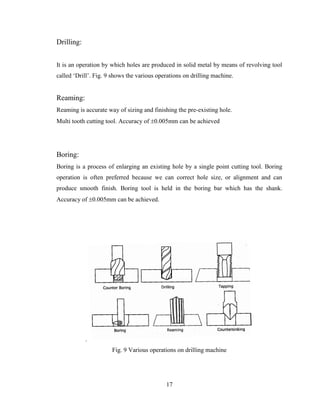 Multi spindle drilling machine project report | PDF