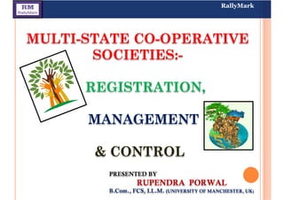 Management & Control of Multi State Co-operative Societies | PDF