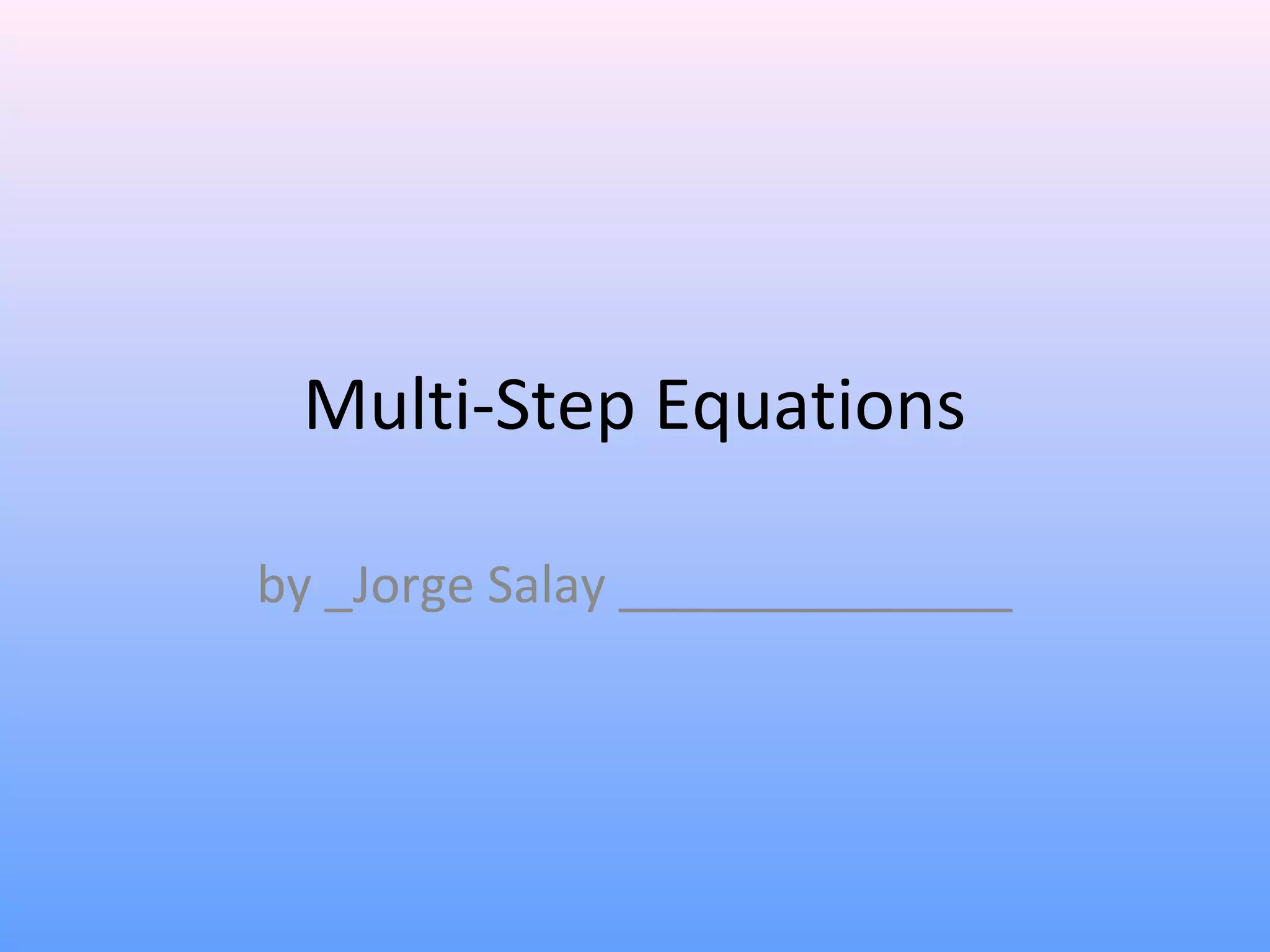 Multi step powerpoint | PPT