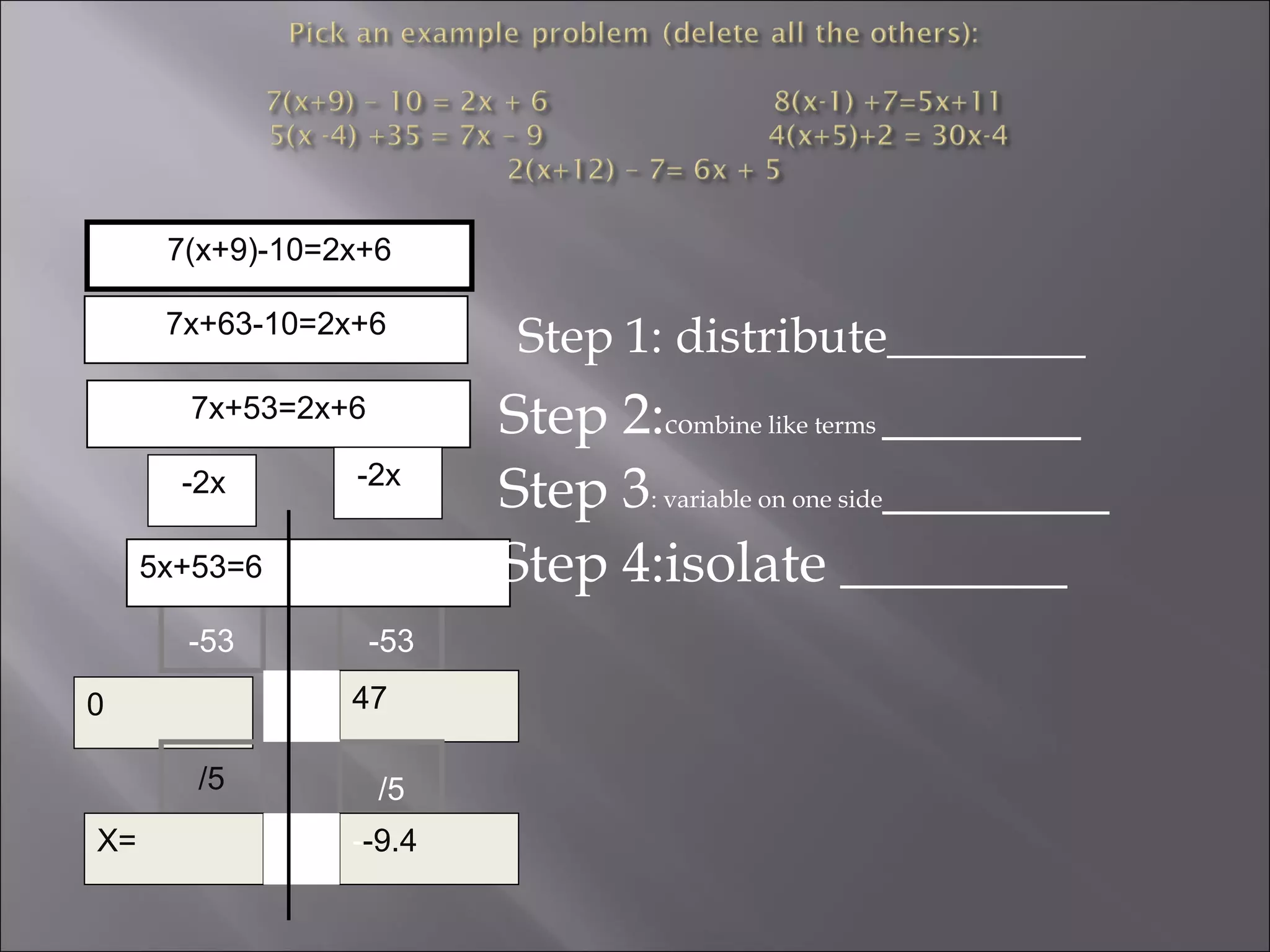 Multi step power point | PPT