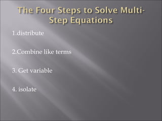 Multi step power point | PPT