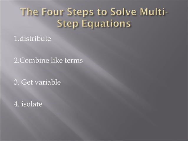 Multi step power point | PPT