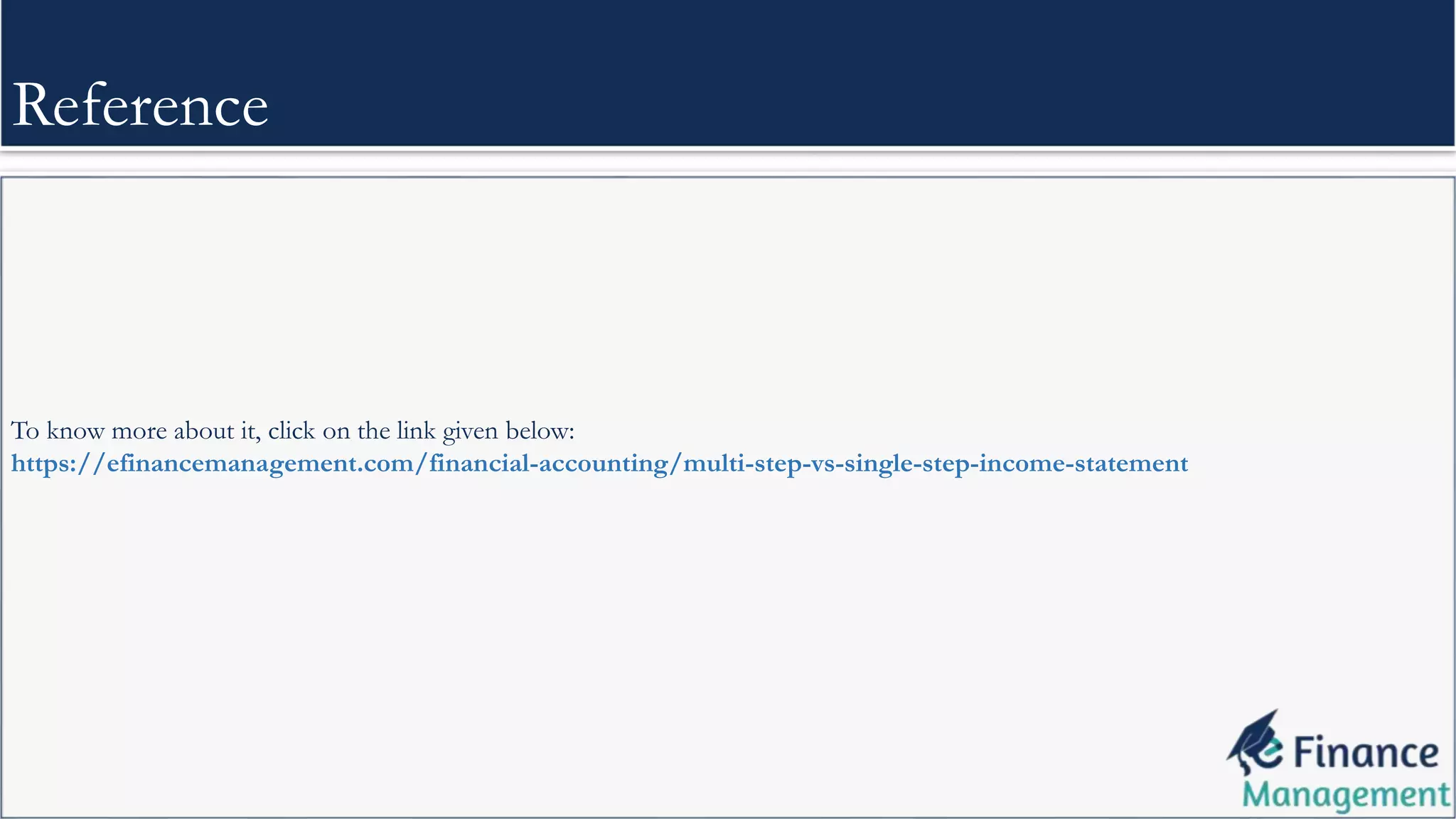 Multi-Step vs Single-Step Income Statement | PPTX