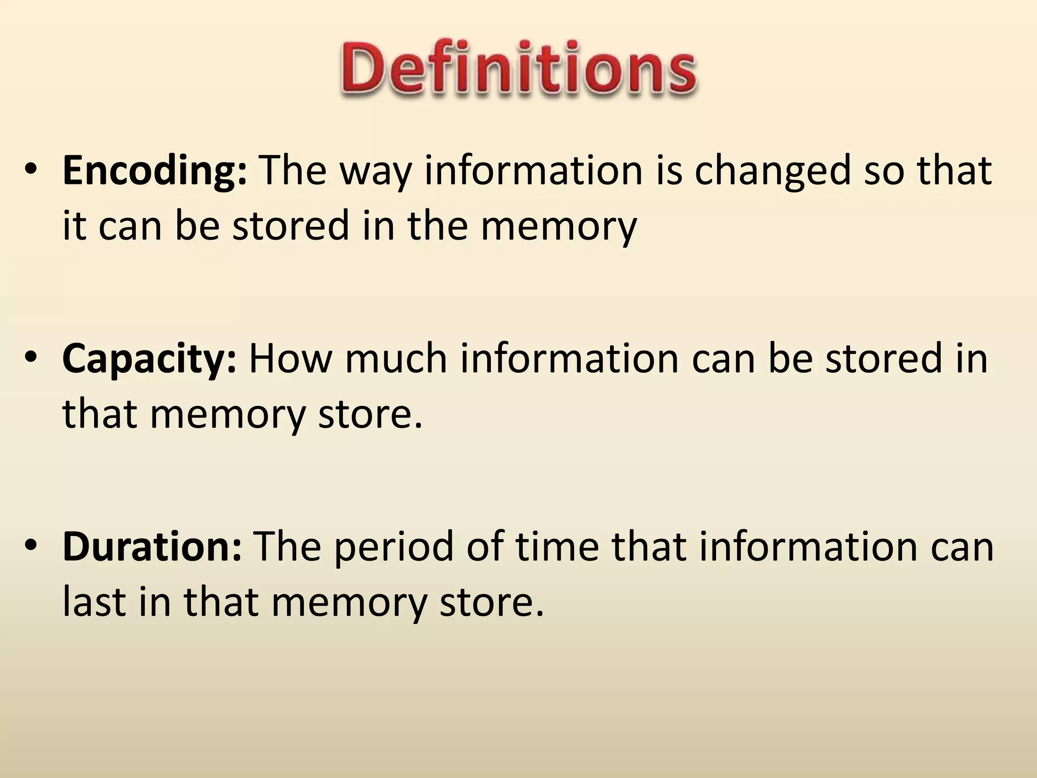 A-Level Psychology: Multi Store Memory Model - New Spec | PPTX
