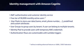 Building a multi-tenant serverless application on AWS | PDF | Cloud Computing | Internet