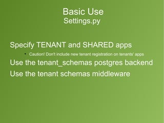 Multi Tenancy With Python and Django | PPT