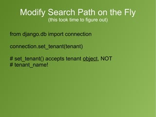 Multi Tenancy With Python and Django | PPT