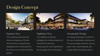 Multi-tenant Mixed-use Lifestyle Center Pitch Deck Template | PDF
