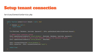 Multi tenant laravel | PPTX | Databases | Computer Software and Applications