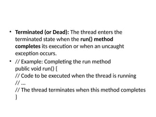 Multi-Threading in Java power point presenetation | PPT