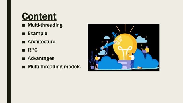 Multi threading models | PPTX