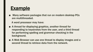 Multi threading models | PPTX