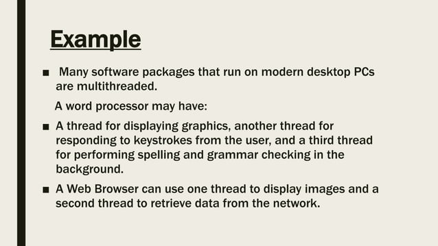 Multi threading models | PPTX