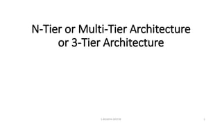 Multi-Tier Architecture or N Tier Architecture | PPTX