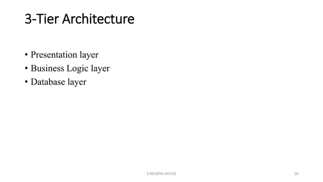 Multi-Tier Architecture or N Tier Architecture | PPT