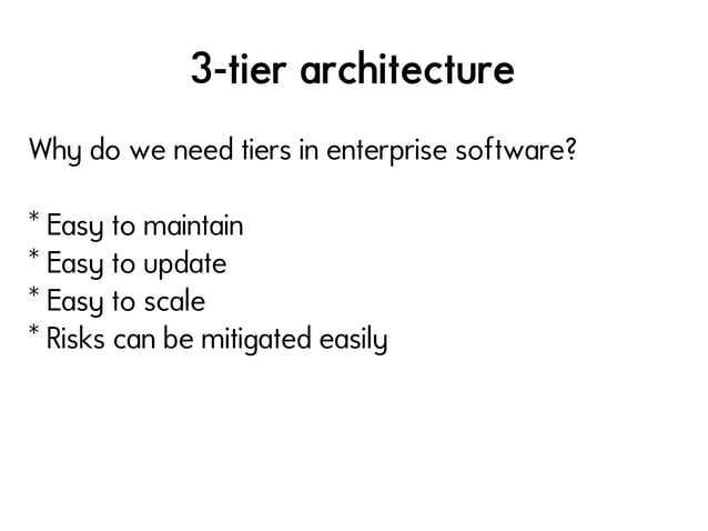 Multi-tier Designs in Software | PPT