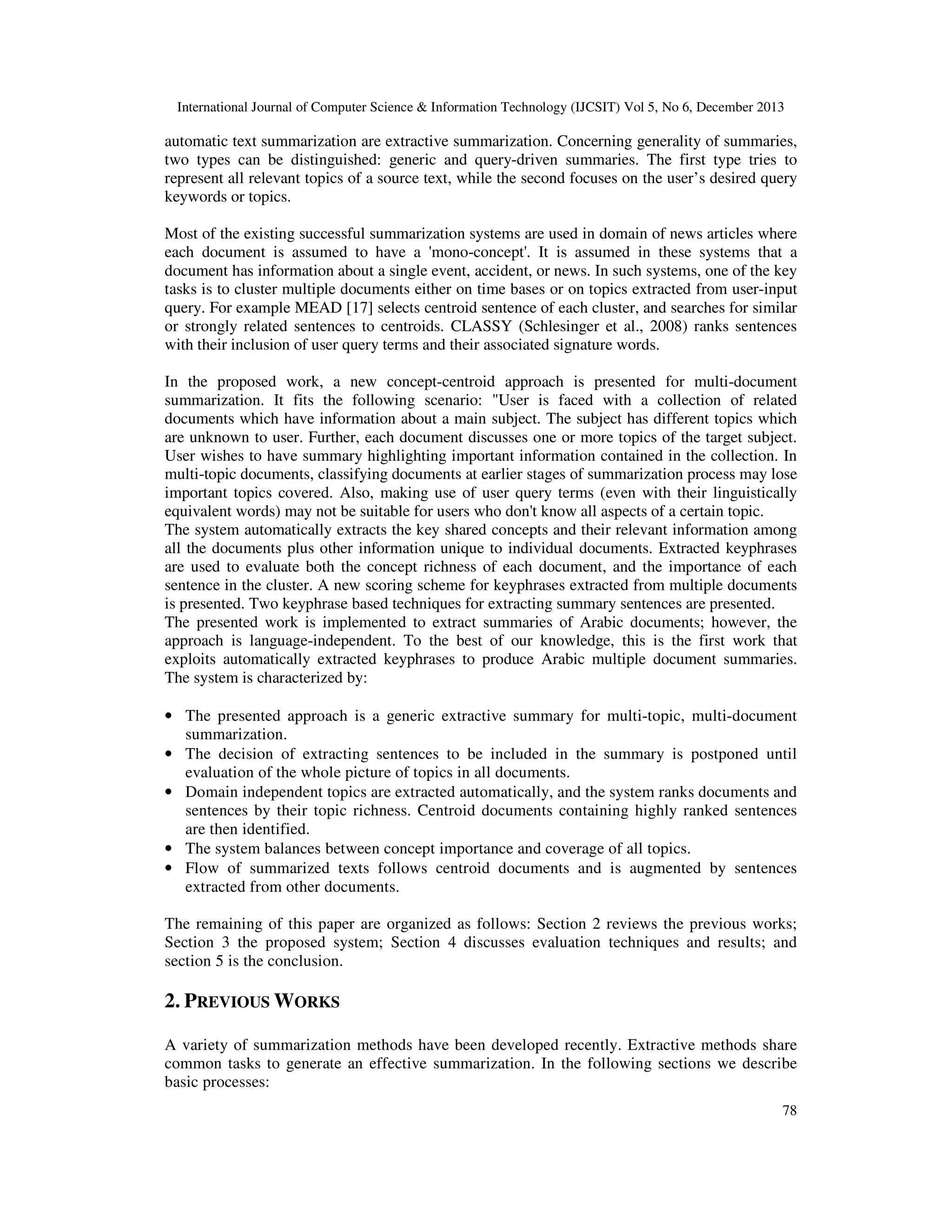 Multi Topic Multi Document Summarizer Pdf