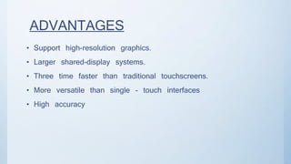 Multi Touch Technology | PPTX