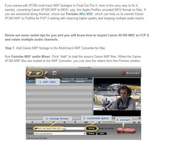 Multi track mxf converter- transcode mxf for fcp x | PPT