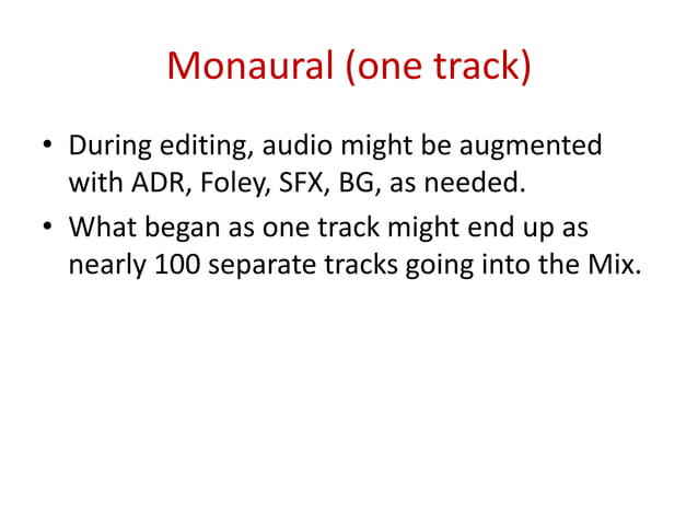 Multitrack Workflow for Cinema/Video | PPTX | Digital Audio | Computer ...