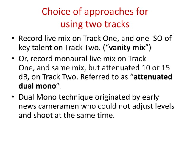 Multitrack Workflow for Cinema/Video | PPTX | Digital Audio | Computer ...