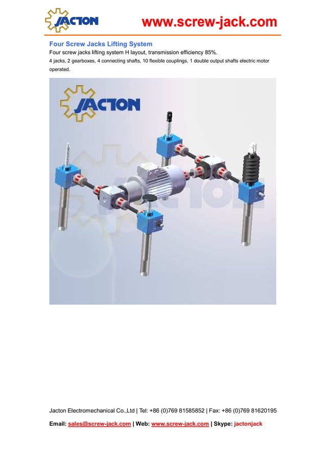 Multi units screw jack system, hoist lift gates bevel gear system ...