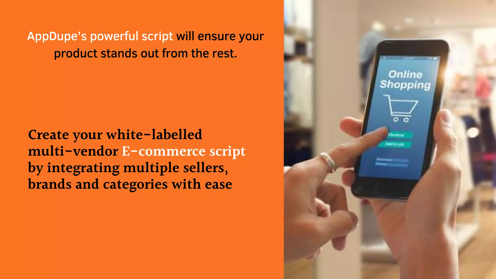 Multi vendor e-commerce script development | PPT