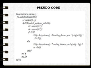Multi verse optimization | PPTX | Physics | Science