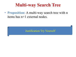 Multi way search tree | PPTX