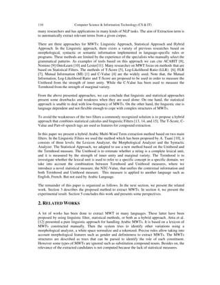 MULTI-WORD TERM EXTRACTION BASED ON NEW HYBRID APPROACH FOR ARABIC LANGUAGE | PDF