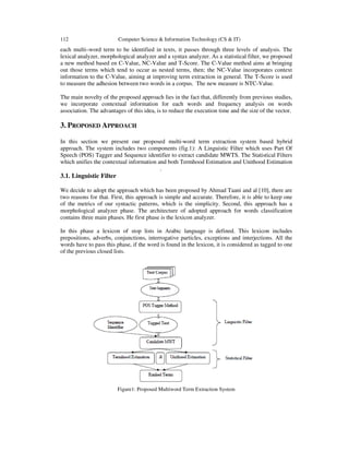 MULTI-WORD TERM EXTRACTION BASED ON NEW HYBRID APPROACH FOR ARABIC LANGUAGE | PDF