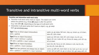 Multi-word verbs. level intermediate..pptx