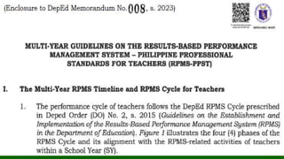 Multi-Year Guidelines on the RPMS-PPST.pptx