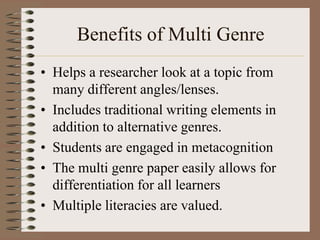 Multi Genre | PPTX