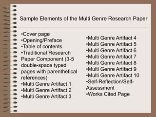 Multi Genre | PPTX