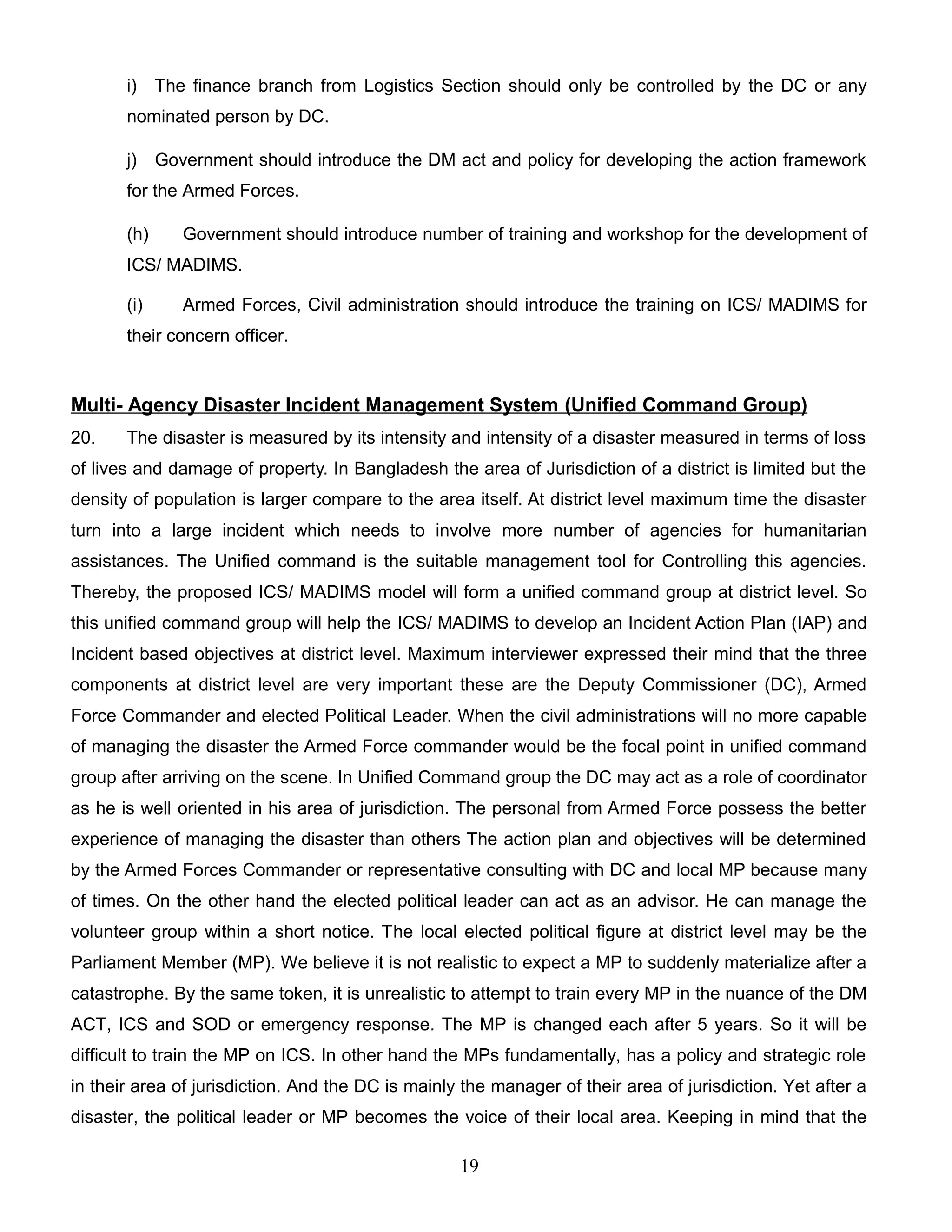 Multi – agency disaster incident management system an action framework ...