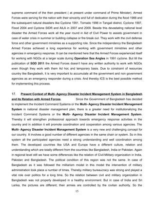 Multi – agency disaster incident management system an action framework ...