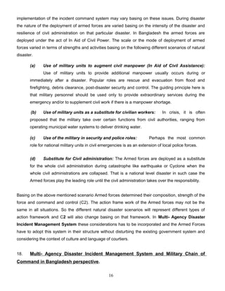 Multi – agency disaster incident management system an action framework ...