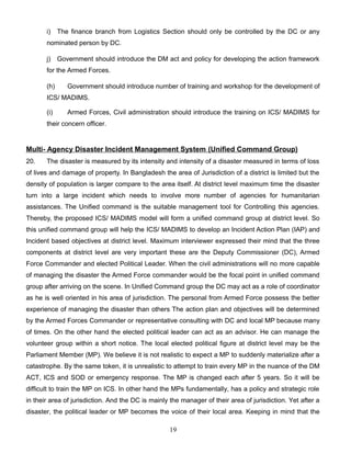Multi – agency disaster incident management system an action framework ...