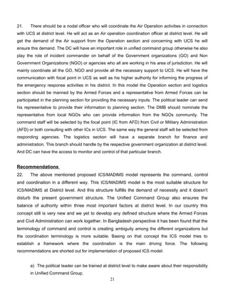 Multi – agency disaster incident management system an action framework ...