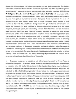 Multi – agency disaster incident management system an action framework ...