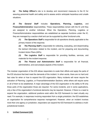 Multi – agency disaster incident management system an action framework ...