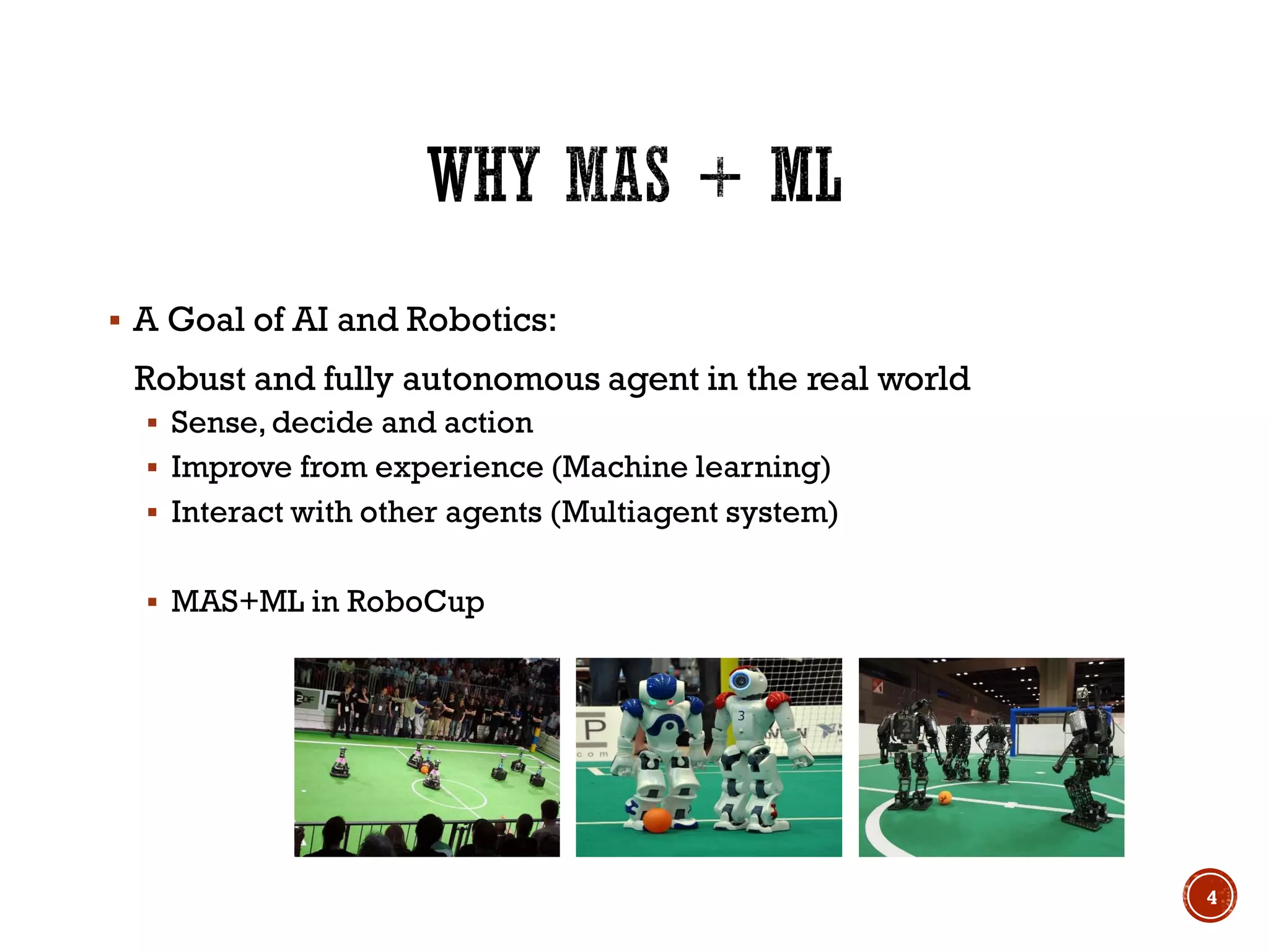 Multi Agent Systems and Machine Learning | PPT