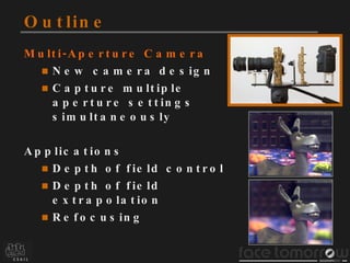 Multi Aperture Photography | PPT