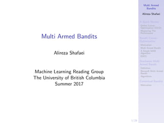 Multi Armed Bandits | PDF