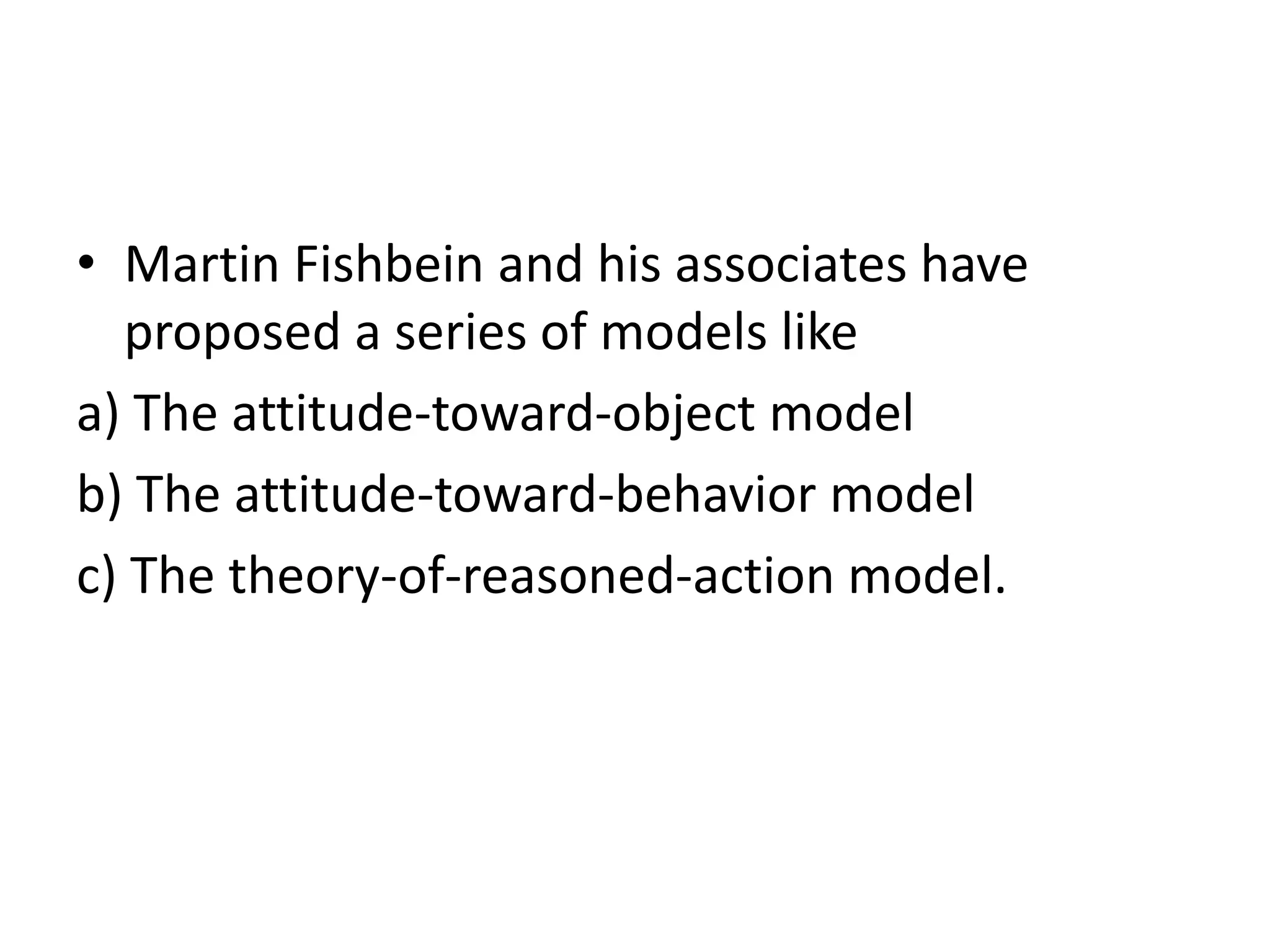 Multi attribute attitude model | PPTX