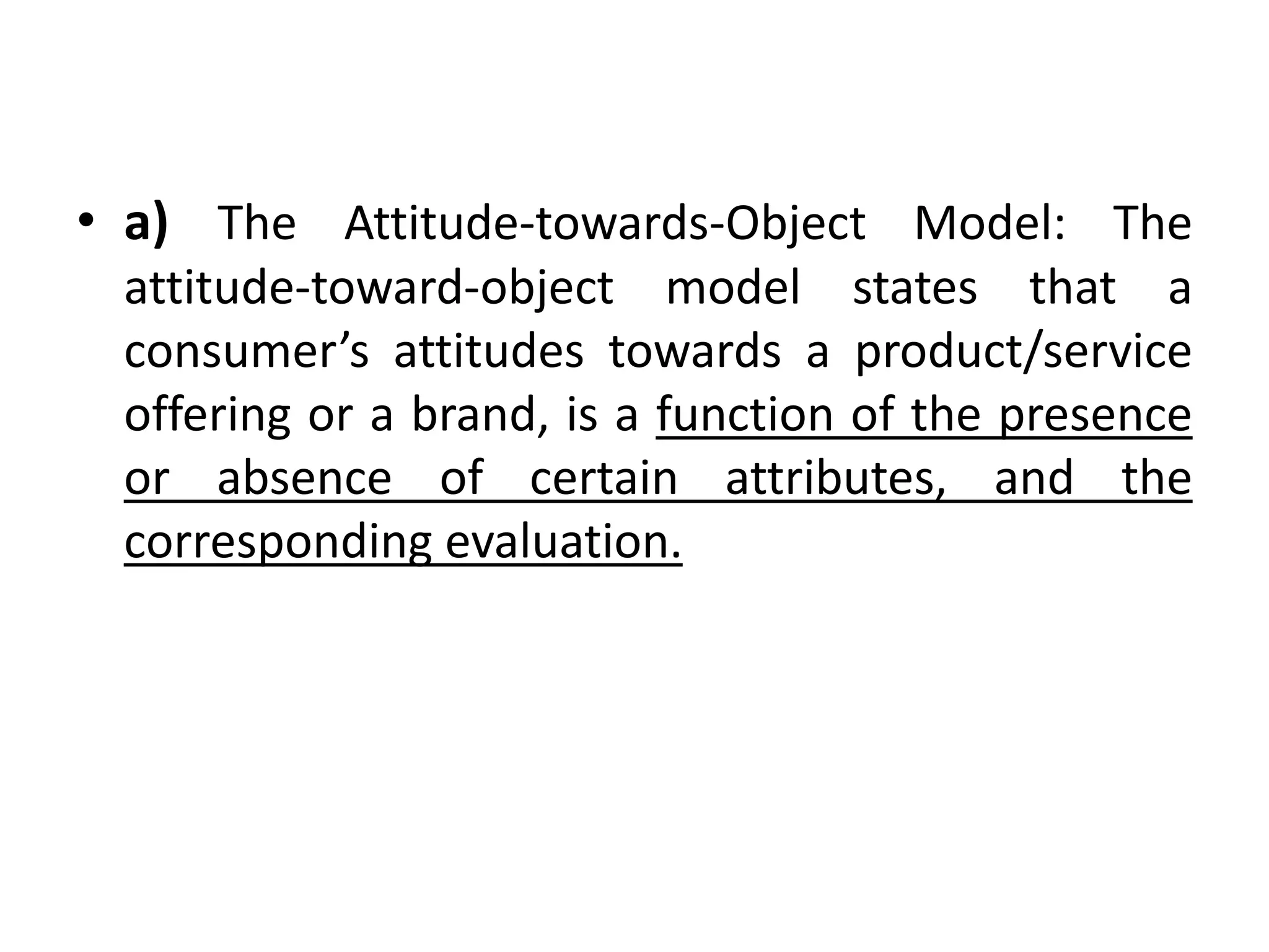 Multi attribute attitude model | PPTX